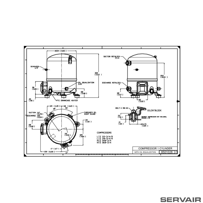 Danfoss NTZ048A3 Compressor: Superior Performance and Reliability - Servair Ltd Air Conditioning